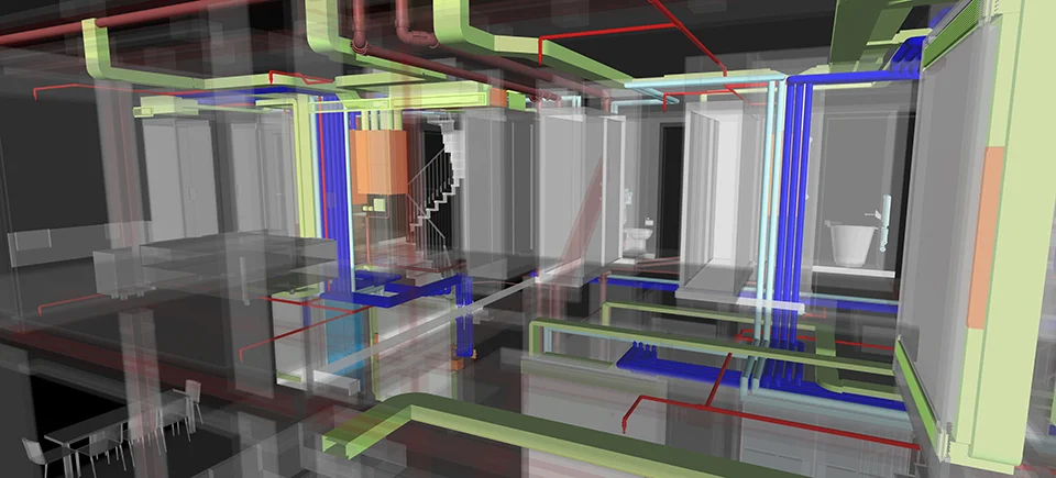 MEP BIM Modeling Project for a Mixed-Use Building